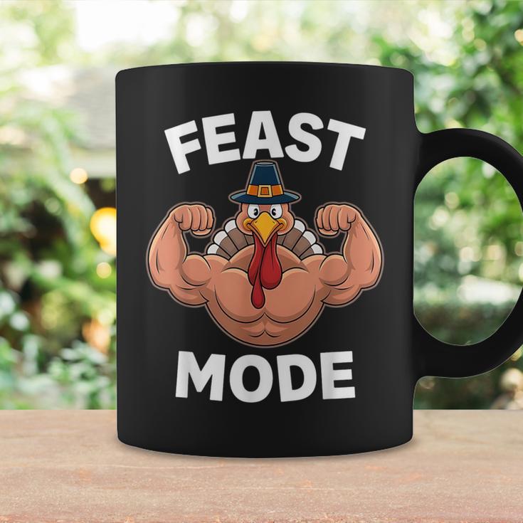 Feast Mode On Turkey Muscle Thanksgiving Family Dinner Coffee Mug ...