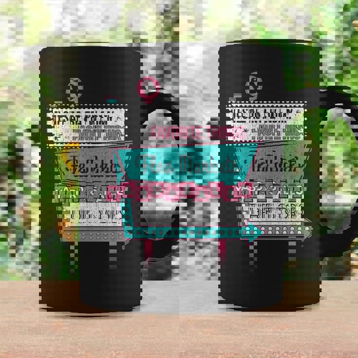 Flea Markets Yard Sales Thrift Store Favorite Things Retro Coffee Mug - Monsterry