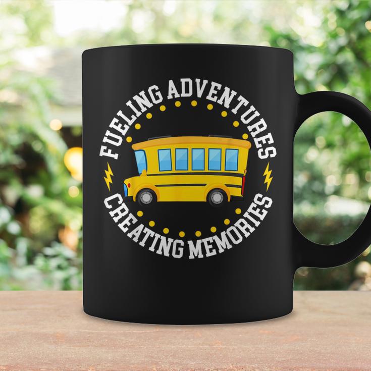 Fueling Adventures Creating Memories School Bus Driver Mens Coffee Mug ...