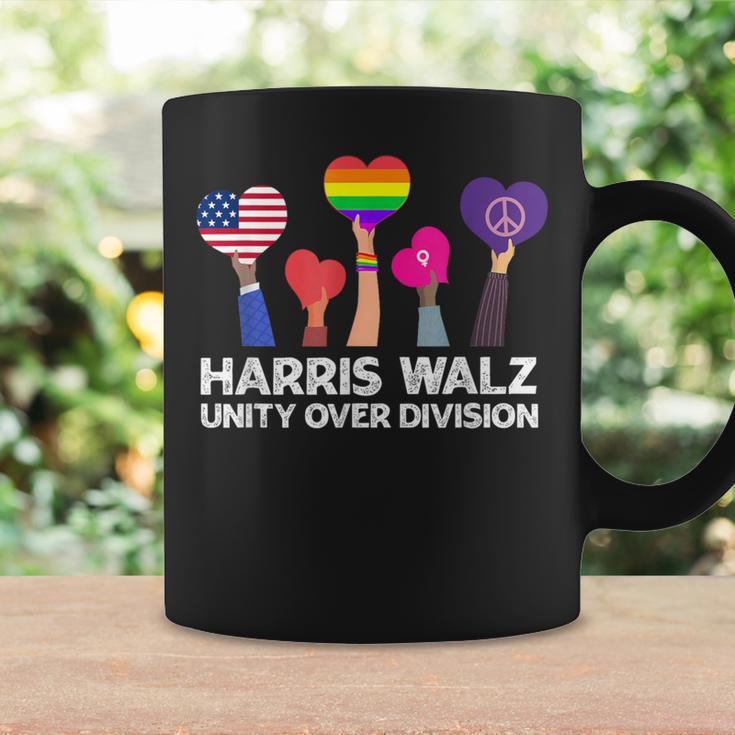 Harris Waltz 2024 Unity Over Division Kamala Harris Tim Walz Coffee Mug ...