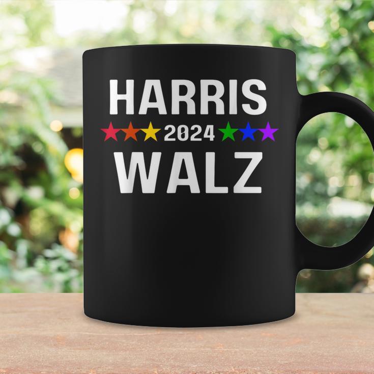 Harris Walz 2024 Lgbtq Gay Pride Rainbow Kamala Harris Coffee Mug ...