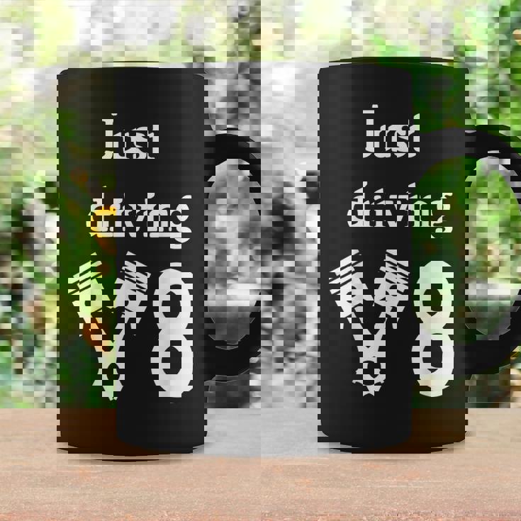 Just Driving V8 Motor Block Engine Bay Pistons Tuning Coffee Mug ...