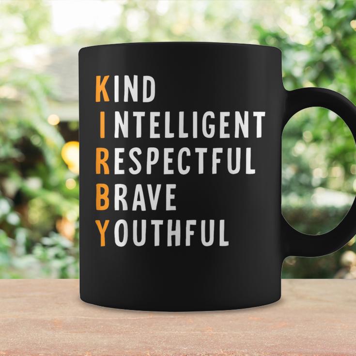 Kirby Name Definition Meaning Birthday Coffee Mug | Seseable UK