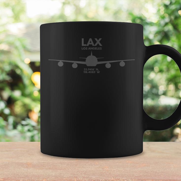 Lax Los Angeles Airport Airline Tag Travel Pilot Coffee Mug - Monsterry