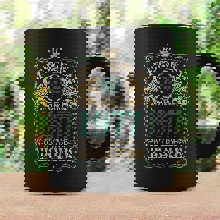 Life Begins At 1977 Born In The Year Of Legends Coffee Mug - Monsterry