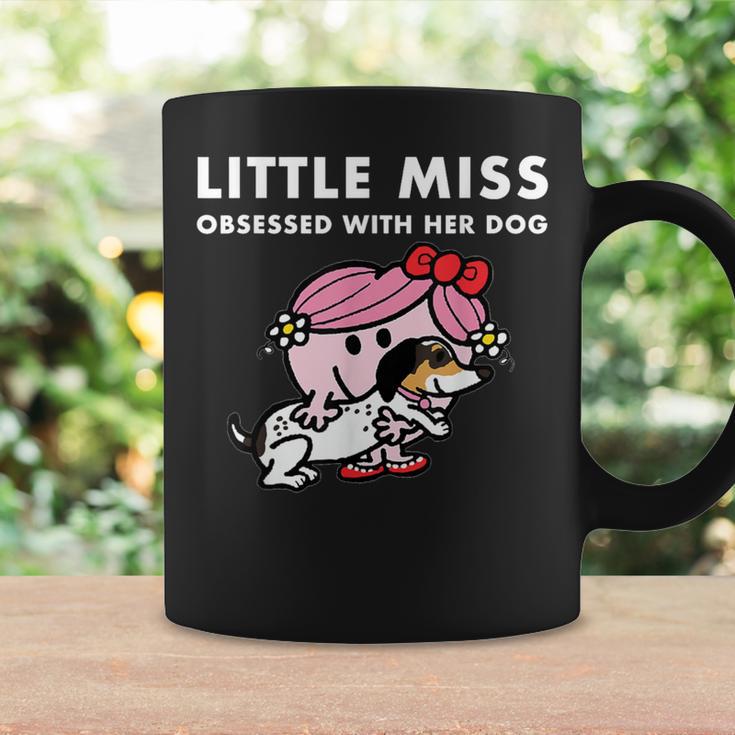 Little Miss Obsessed With Her Dog Quote For Girl Coffee Mug - Seseable