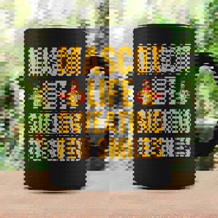 Mascot Life Sweating For Smiles Mascot Coffee Mug - Monsterry