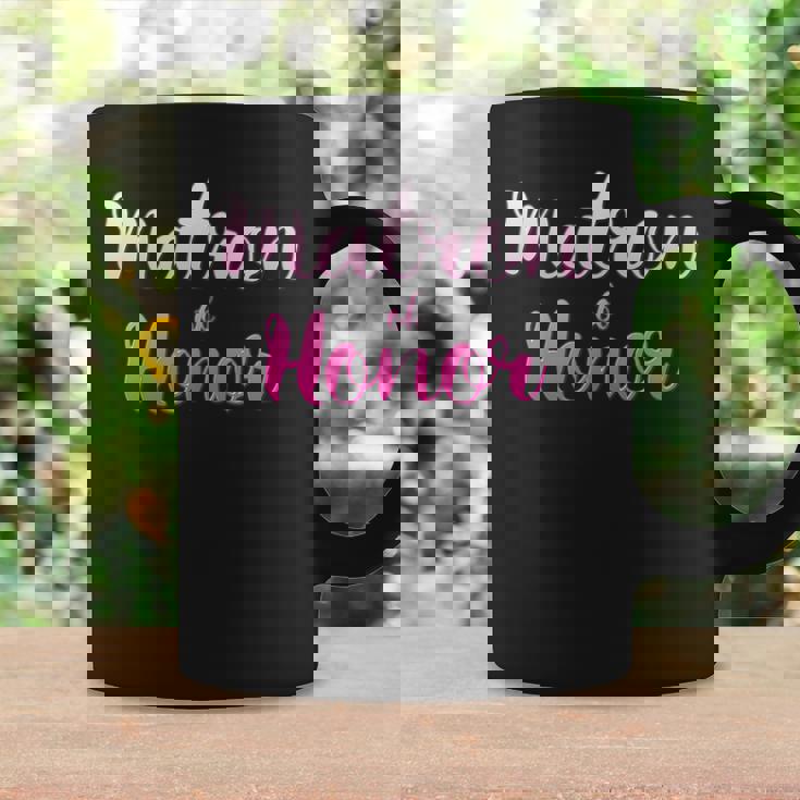 Modern Matron Of Honor For Pre-Wedding Bridal Shower Fun Coffee Mug ...