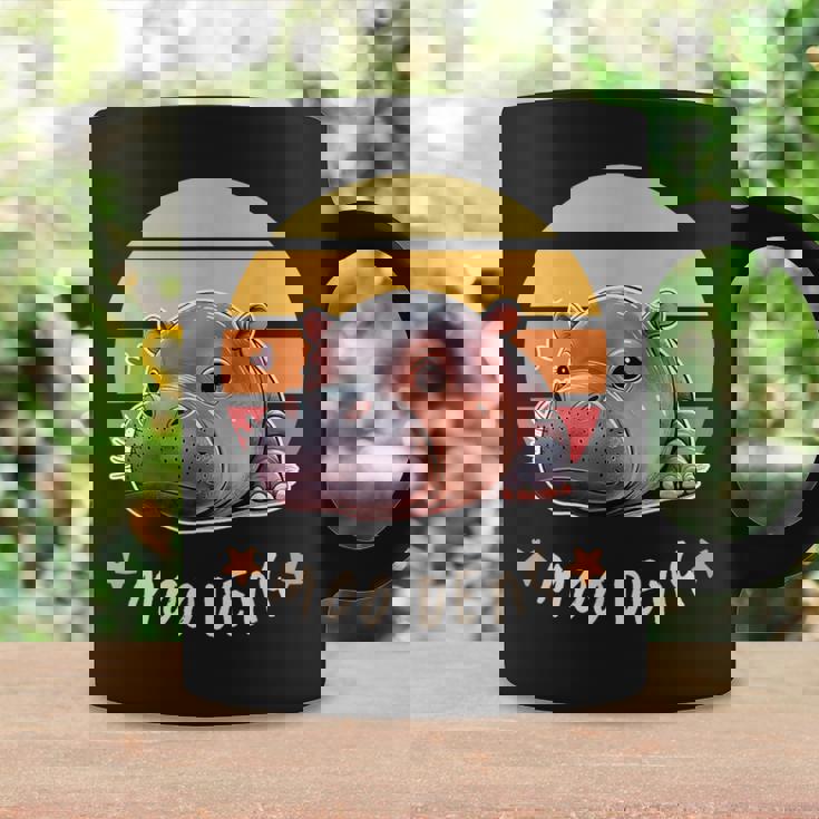 Moo Deng Cute Baby Pygmy Hippo Bouncy Pig In Thai Vintage Coffee Mug ...