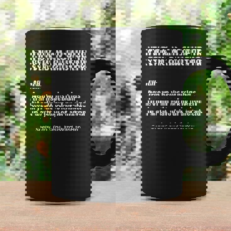 Network Computer System Administrator Wizard Graphic Print Coffee Mug ...