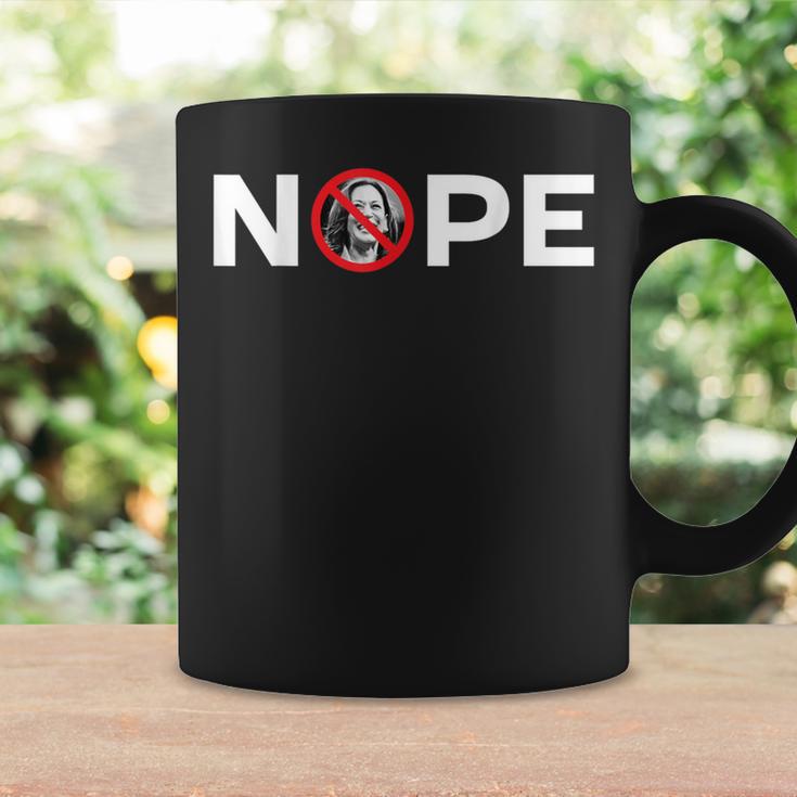 Nope 'No Kamala' Sign Anti Kamala Harris Coffee Mug - Monsterry
