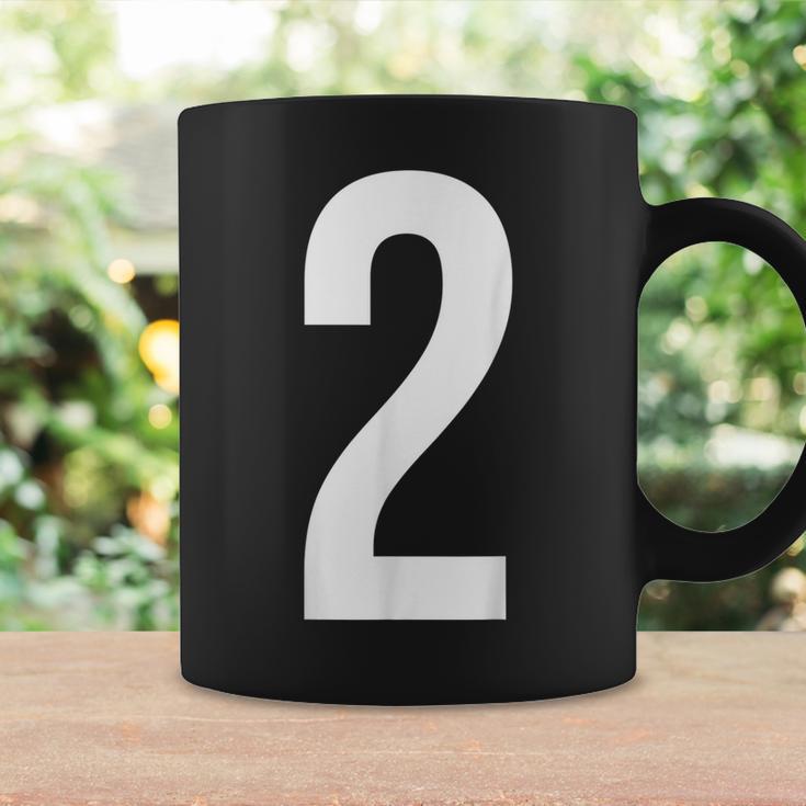 Number 2 Two Numeral Digit Alphabet Coffee Mug - Monsterry