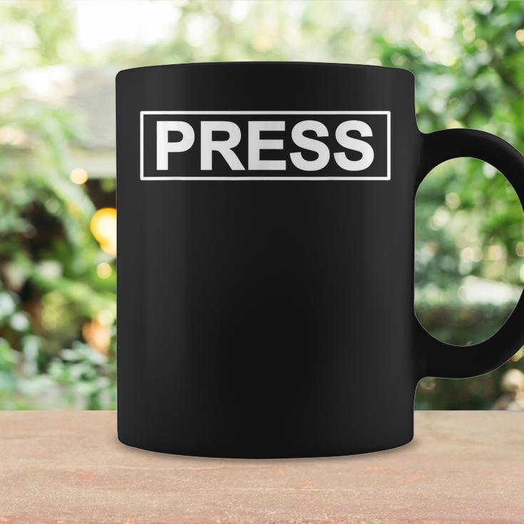 Press News Reporter Journalist Media Credential Coffee Mug - Monsterry