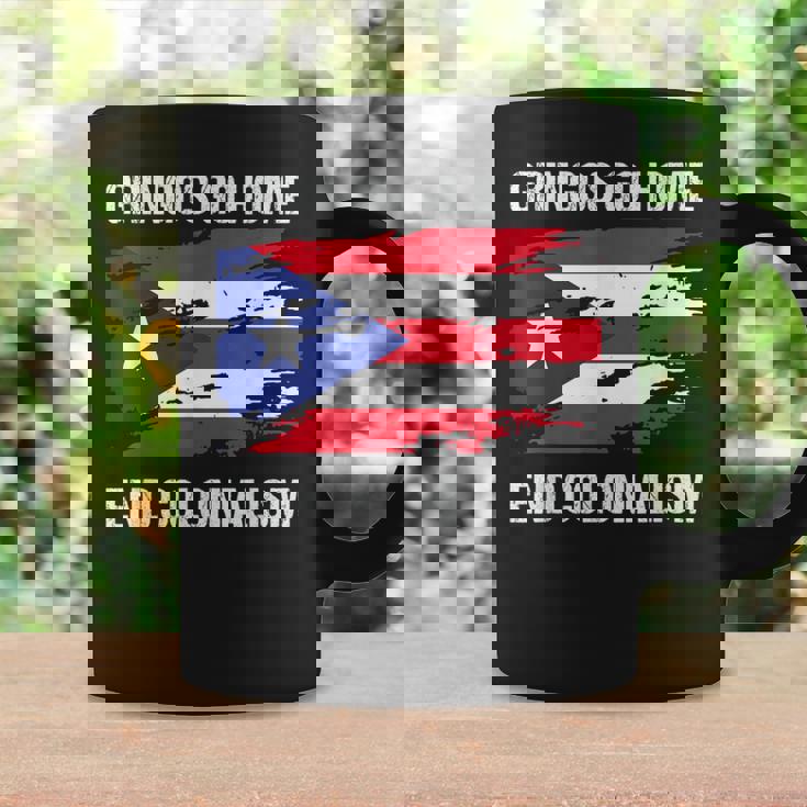 Puerto Rico End Colonialism Anti Colonialism Graphic Print Coffee Mug ...