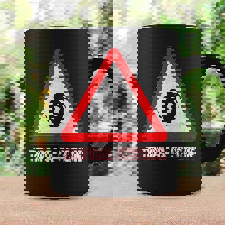 Tropical Cyclone Warning Signal Graphic Sign Coffee Mug - Monsterry