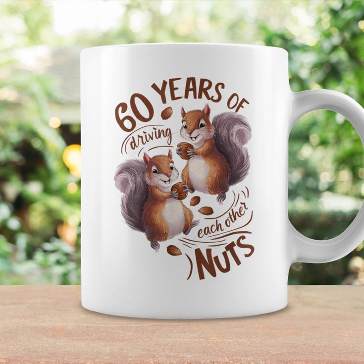 60Th Wedding Anniversary Driving Each Other Nuts 60 Years Coffee Mug ...