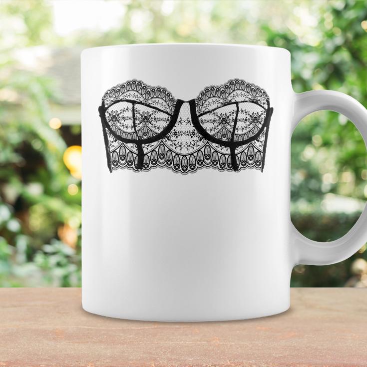 Bra Graphic Corset Print Bustier Sexy Fun Lingerie Coffee Mug - Seseable