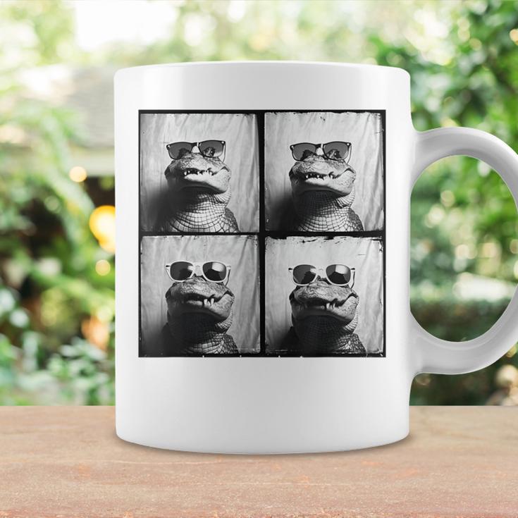 Crocodile Wearing Sunglasses Quirky Alligator Animal Coffee Mug | Mazezy