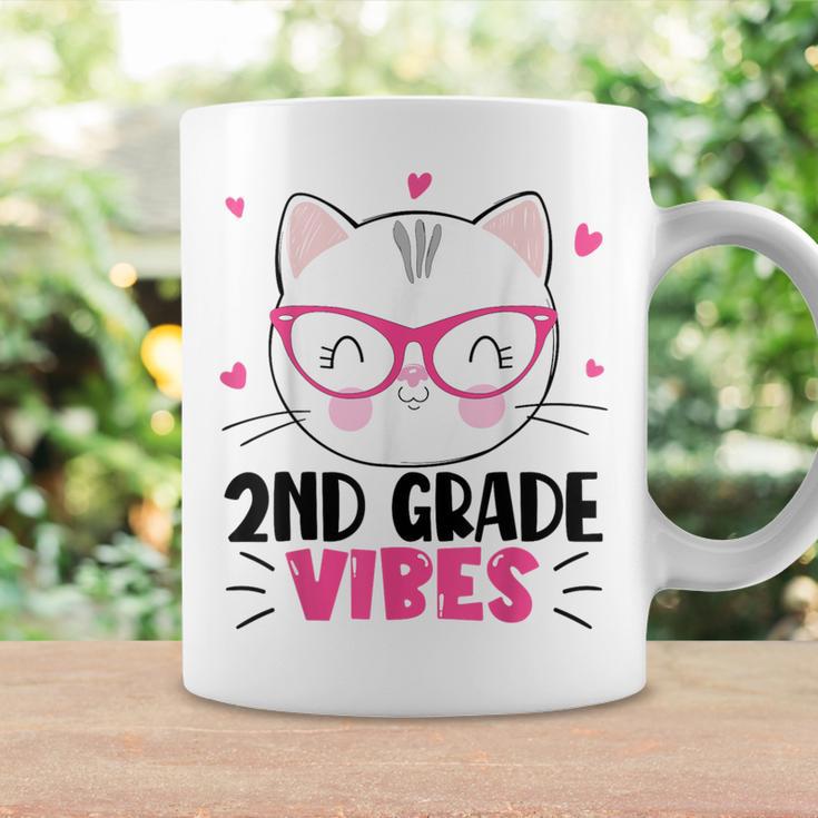 Cute 2Nd Grade Vibes Cat Kitten Lover Back To School Girls Coffee Mug ...