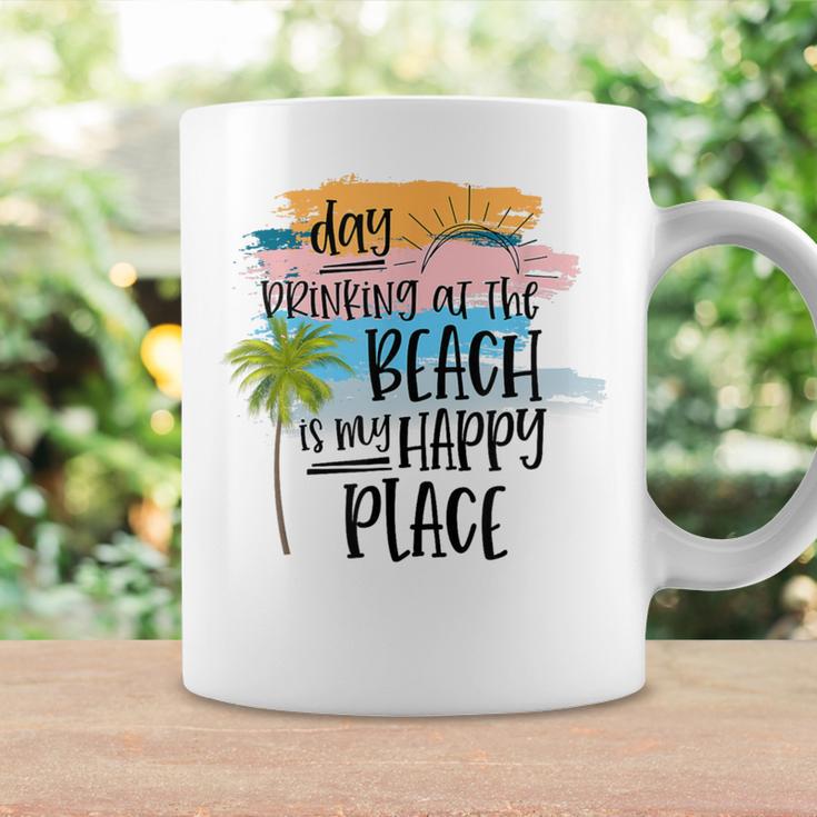 Day Drinking At Beach Is That My Happy Place Summer Beach Coffee Mug ...