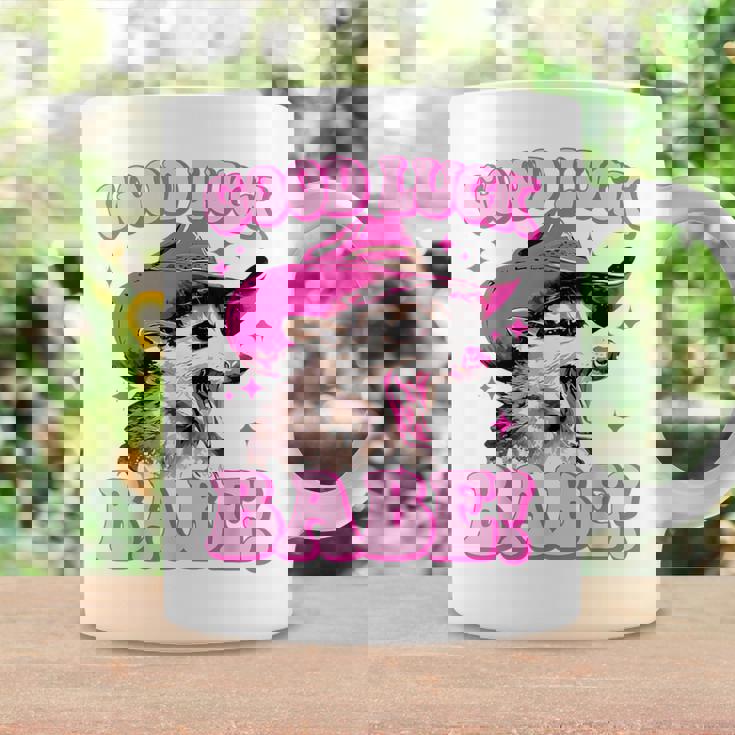 Good Luck Babe Pink Pony Club Cowgirls Western Opossum Coffee Mug ...