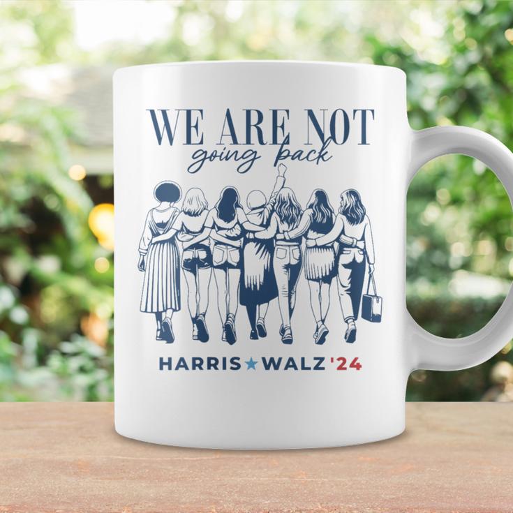 Harris Walz Waltz 24 We're Not Going Back Kamala Harris Coffee Mug ...