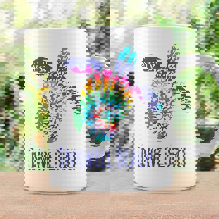 Inkwell Beach Batik Boho Tie Dye Loggerhead Turtle Coffee Mug - Monsterry