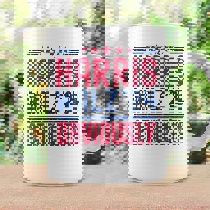 Obviously Tim Walz Kamala Harris 2024 Harris Waltz Obviously Coffee Mug ...