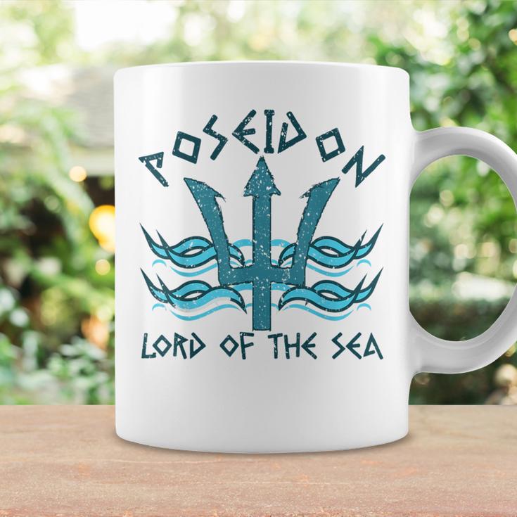 Poseidon Trident Lord Of The Sea Distressed Greek Gods Coffee Mug ...