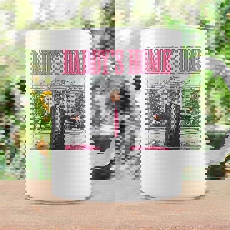 Trump 2024 Take America Back Daddy's Home Trump Pink 2024 Coffee Mug ...