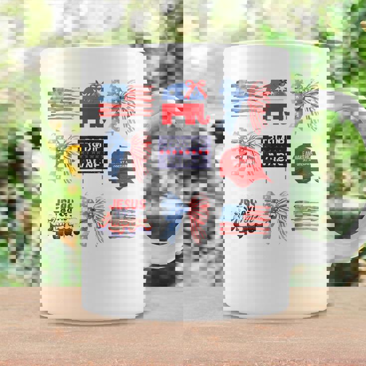 Trump Vance Bow Coquette Vote Presidential 2024 Election Coffee Mug ...