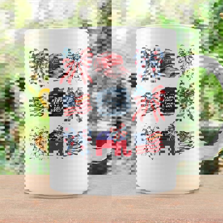 Trump Vance Bow Coquette Vote Presidential 2024 Election Coffee Mug ...