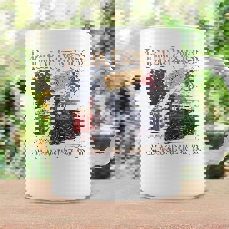 Vintage Believe Train North Pole Polar Express All Abroad Coffee Mug ...