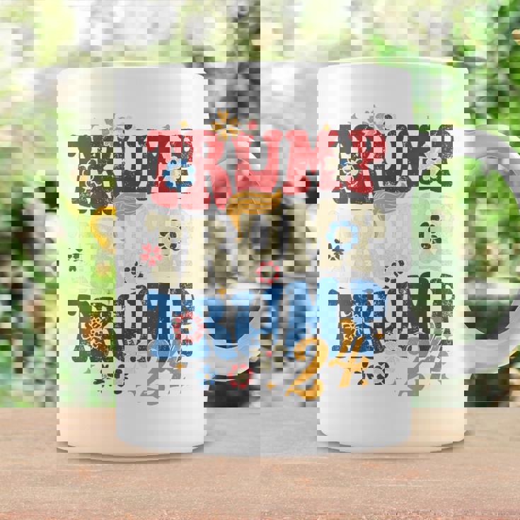 Vintage Groovy Flower Trump Trump Trump 2024 Coffee Mug - Monsterry