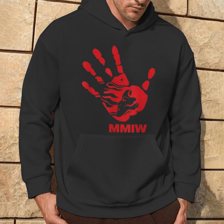 Mmiw Red Hand Indigenous Native American Mmiw Awareness Hoodie - Thegiftio