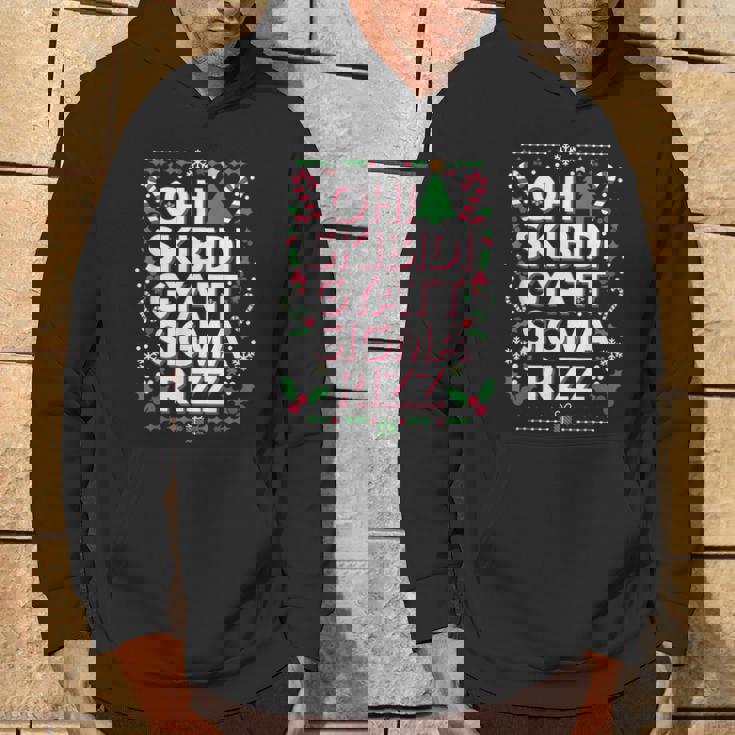 Ohio Skibidi Gyatt Sigma Rizz Gen Alpha Xmas Christmas Party Hoodie ...