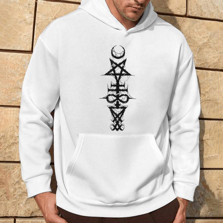 Satanic Symbols Sigil Of Lucifer Inverted Pentagram Unholy Hoodie ...