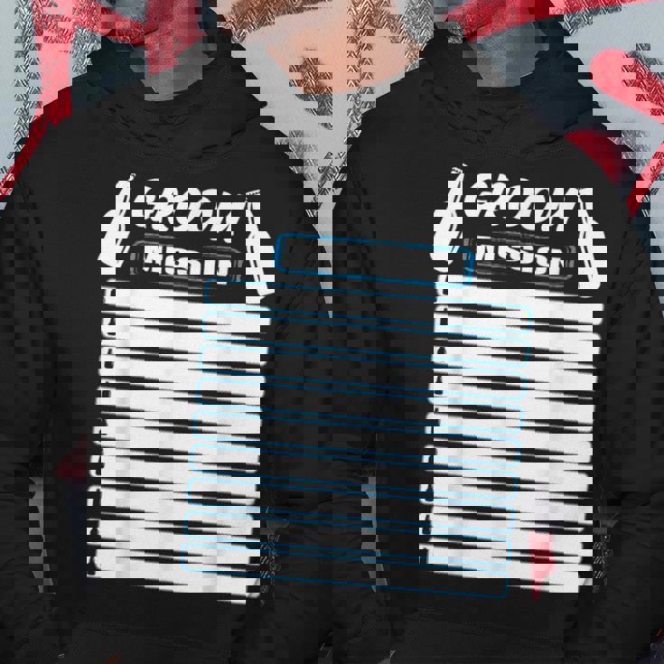 Bachelor Party With Checklist Tasks For The Groom Diy Hoodie - Monsterry