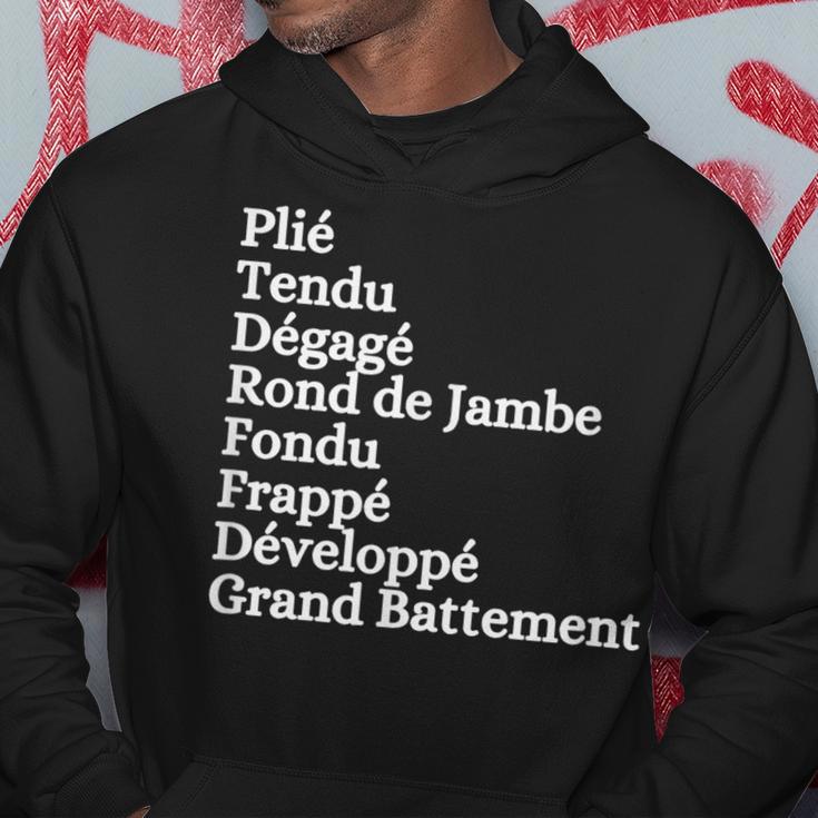 Ballet Barre Warm Up Ballerina Dancer Plie Tendu Graphic Hoodie - Monsterry