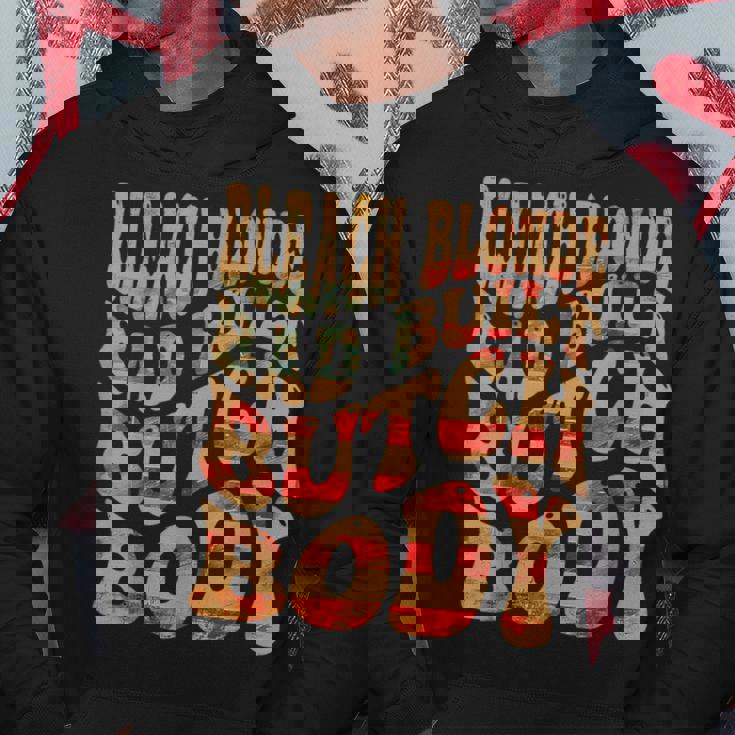 Bleached Blonde Bad Built Butch Body Meme Hoodie - Thegiftio UK