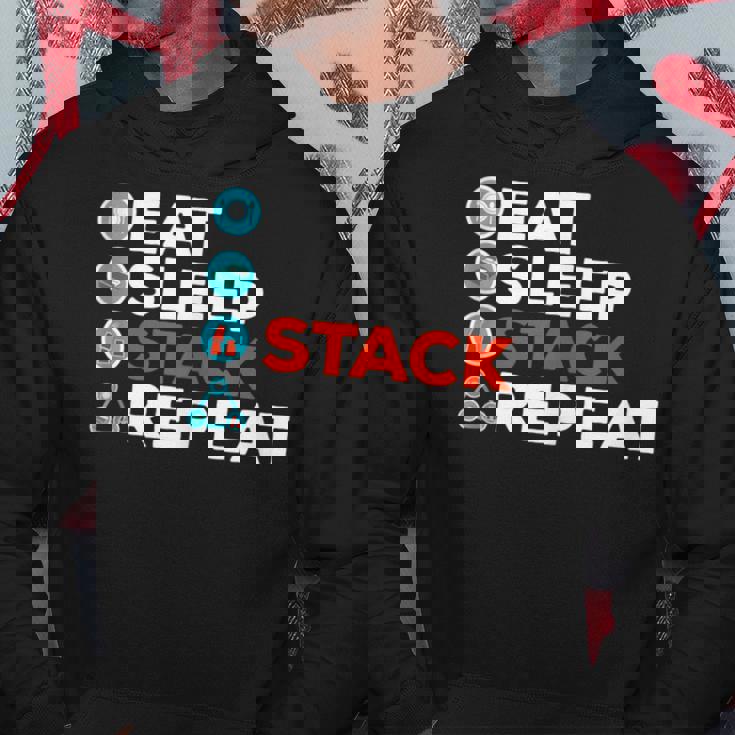 Eat Sleep Stack Repeat -Speed Stacking Champion Hoodie - Monsterry