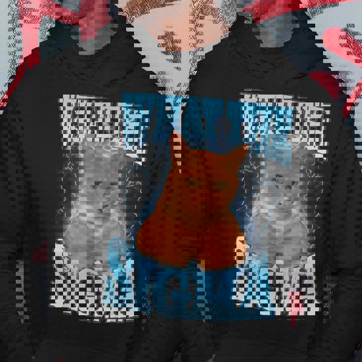 Erm What The Sigma Meme Cat Ironic Brainrot Y2k Hoodie - Monsterry