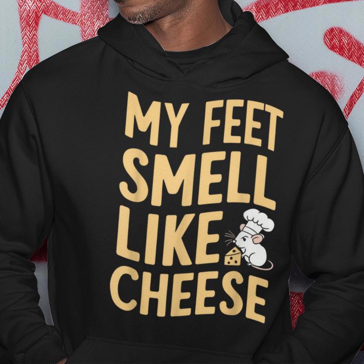 My Feet Smell Like Cheese Stinky Feet Costume Joke Pun Hoodie - Monsterry