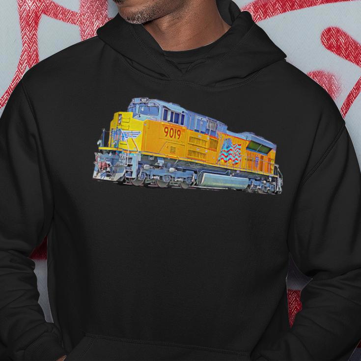 Freight Train Union Pacific Engine Hoodie - Monsterry