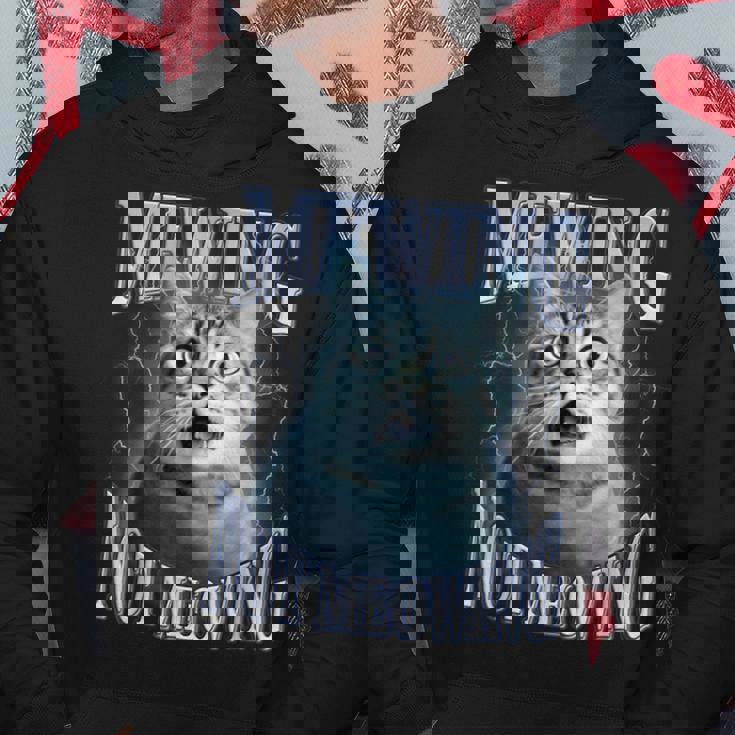 Cat Meme Looksmax Mewing Not Meowing Cat Trend Hoodie - Monsterry