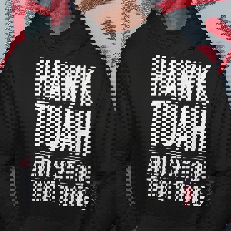 Hawk Tuah White Trash Party Attire Hillbilly Costume Hoodie - Monsterry