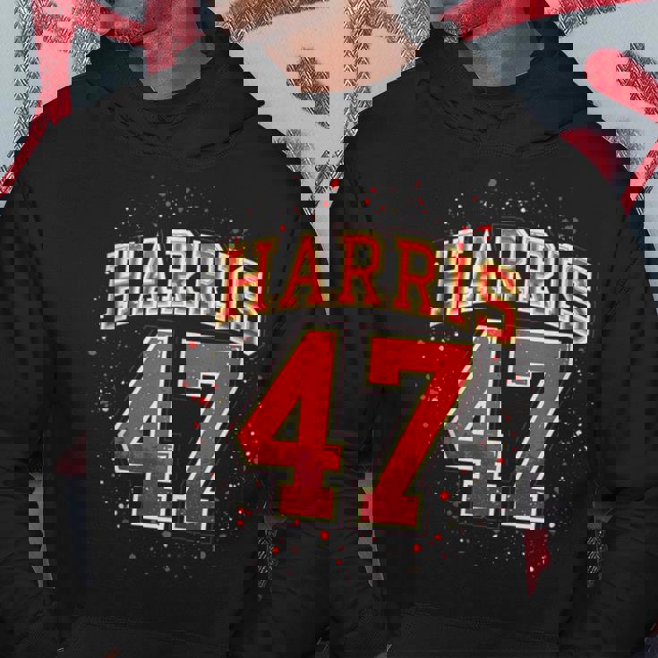 Kamala Harris 47 College University Lettering 47Th President Hoodie ...