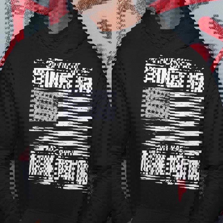 Machine Operators Union Worker Proud God Loving American Hoodie - Monsterry