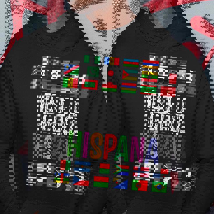 Mes De La Herencia Hispana Flags Hispanic Heritage Month Hoodie - Monsterry