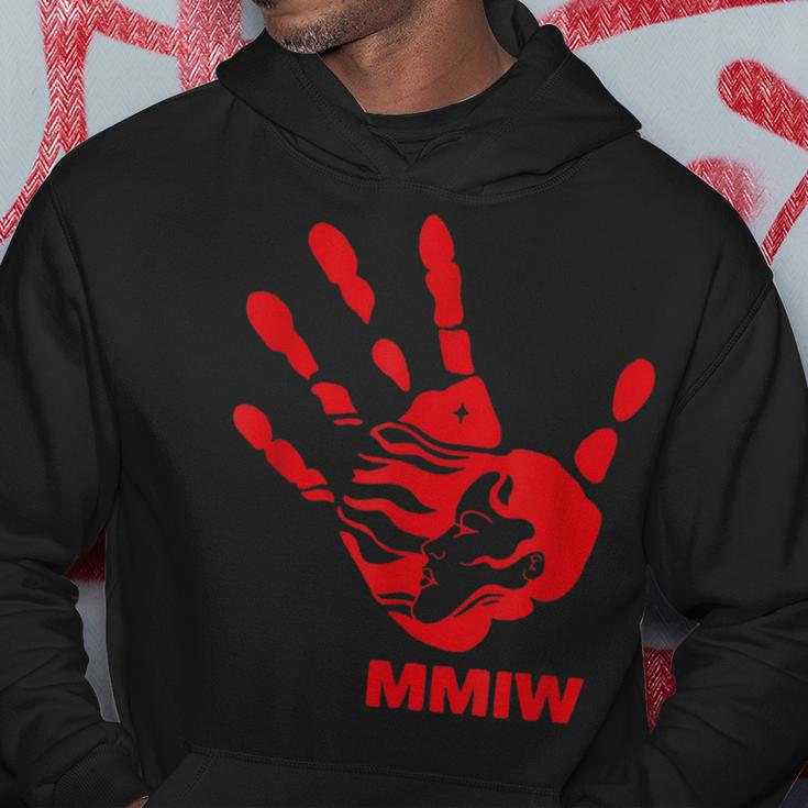 Mmiw Red Hand Indigenous Native American Mmiw Awareness Hoodie - Thegiftio